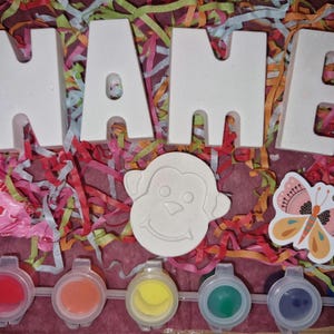 Paint Your Own Name Kit - DIY Craft Box - Half Term Activities ...