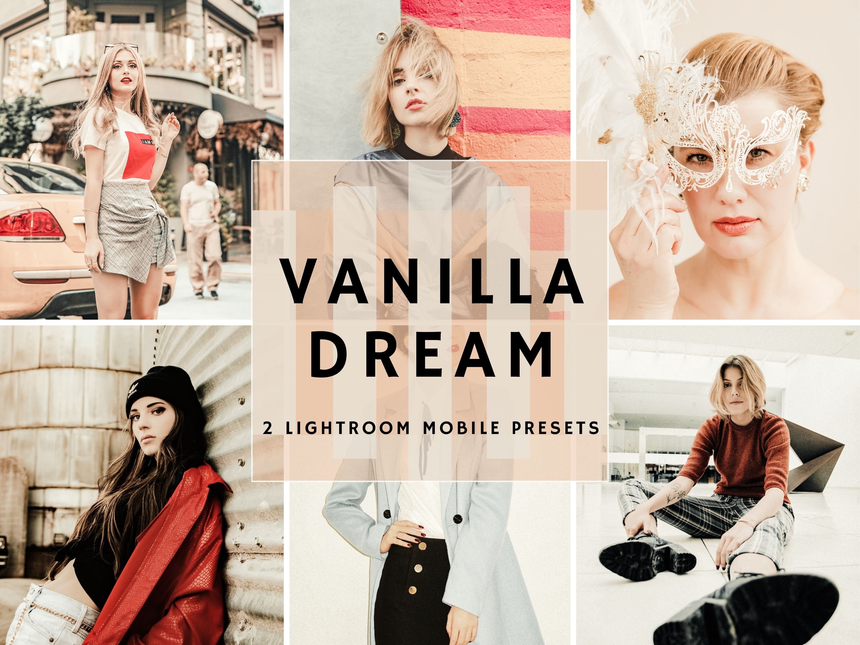2 Vanilla Mobile Lightroom Presets, Mobile Preset, Cream Preset ...