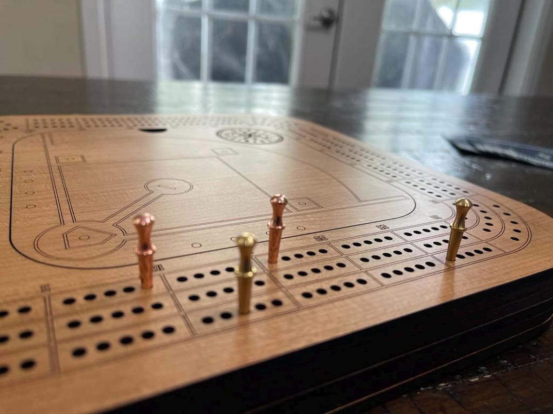 Baseball Cribbage Board - Custom Made - Etsy