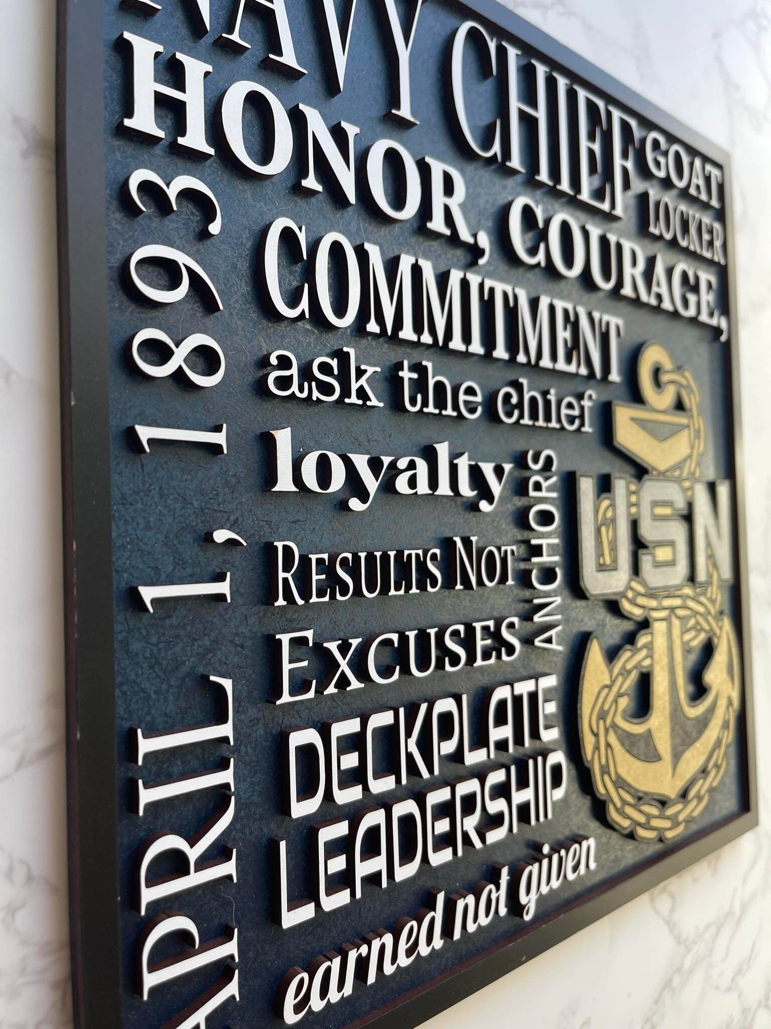 Navy Chief Subway Sign - Etsy