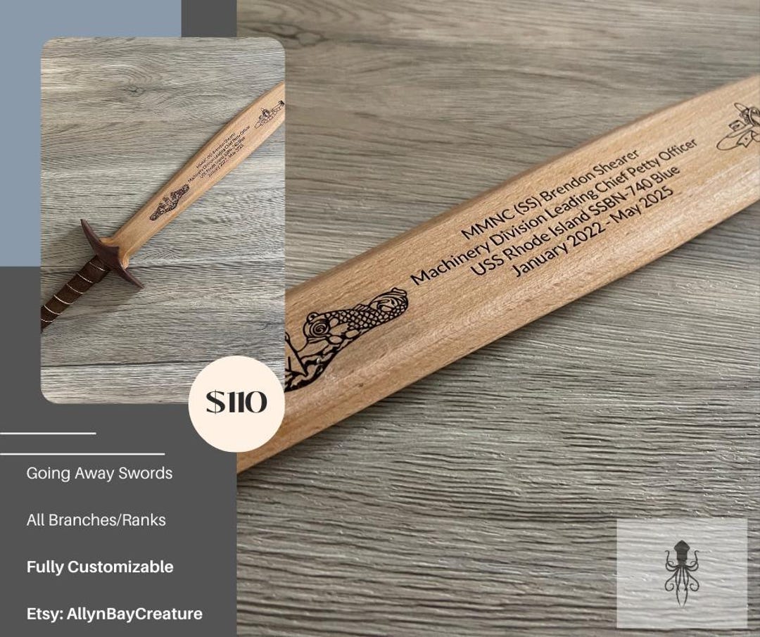 Wooden Sword Going Away Gift - Etsy