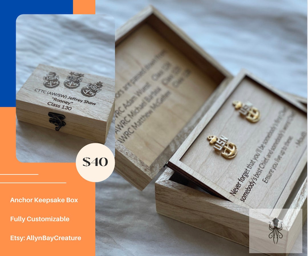 Anchor Keepsake Box - Etsy