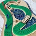 Golf Course Cribbage Board - Etsy