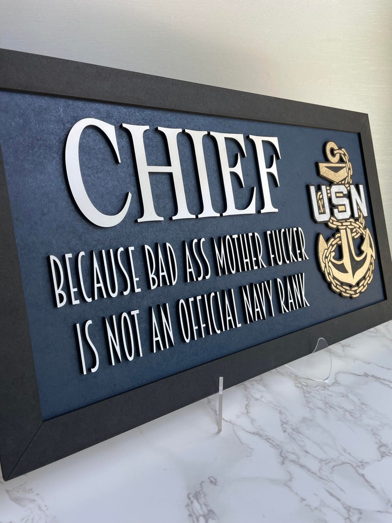 Chief Petty Officer Sign - Etsy