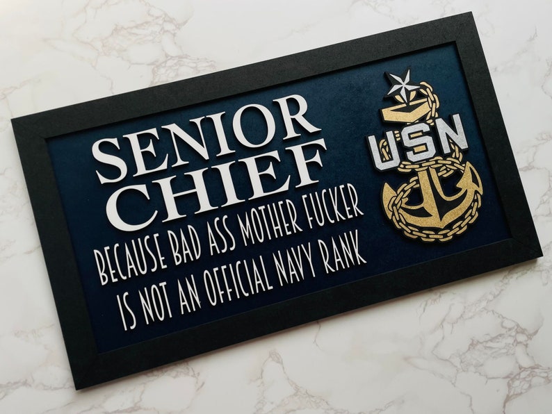 Senior Chief Petty Officer Sign - Etsy