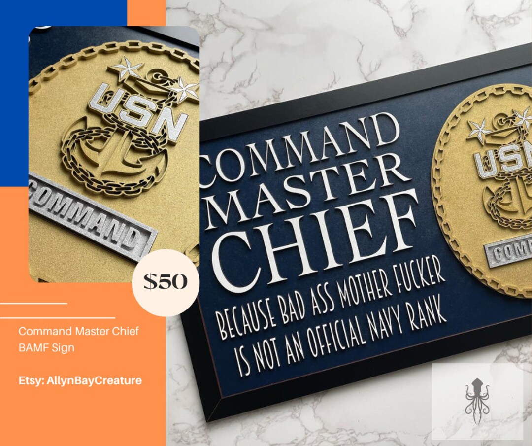 Command Master Chief Sign - Etsy