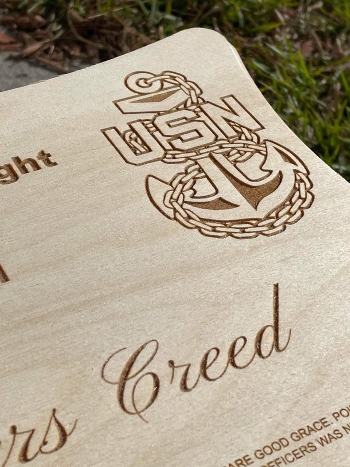 USN Chief Petty Officer Creed - Etsy