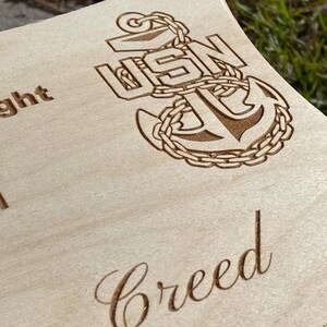 USN Chief Petty Officer Creed - Etsy