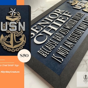 Senior Chief Petty Officer Sign - Etsy
