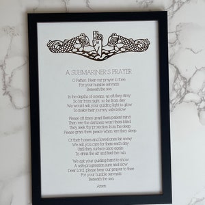 Submariner's Prayer - Etsy