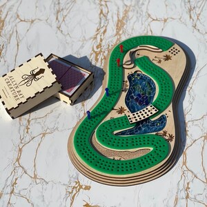 Golf Course Cribbage Board - Etsy