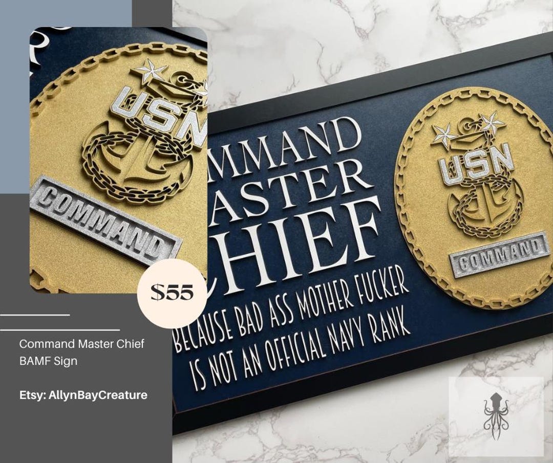 Command Master Chief Sign - Etsy