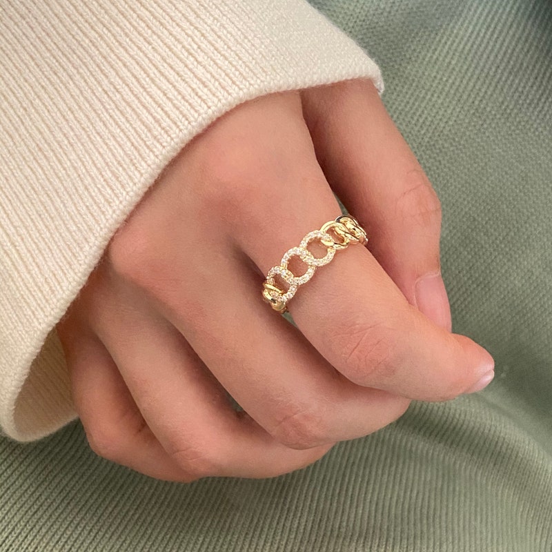 Chain Ring - Etsy