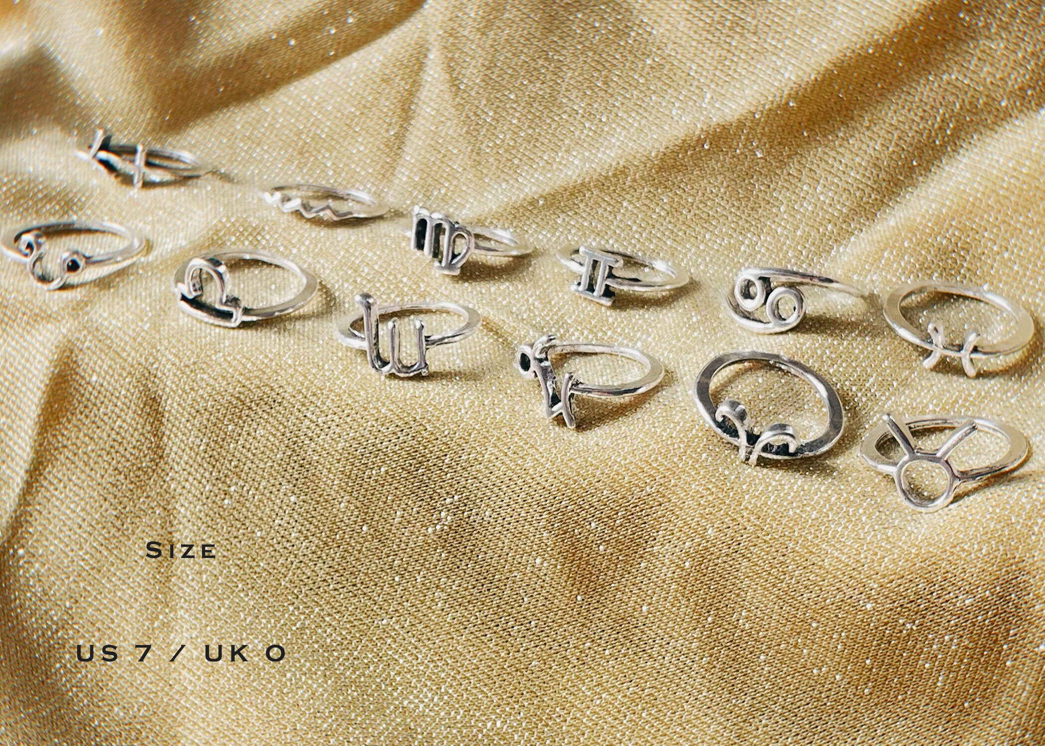 Star Sign Rings Zodiac Constellation Ring Constellation | Etsy