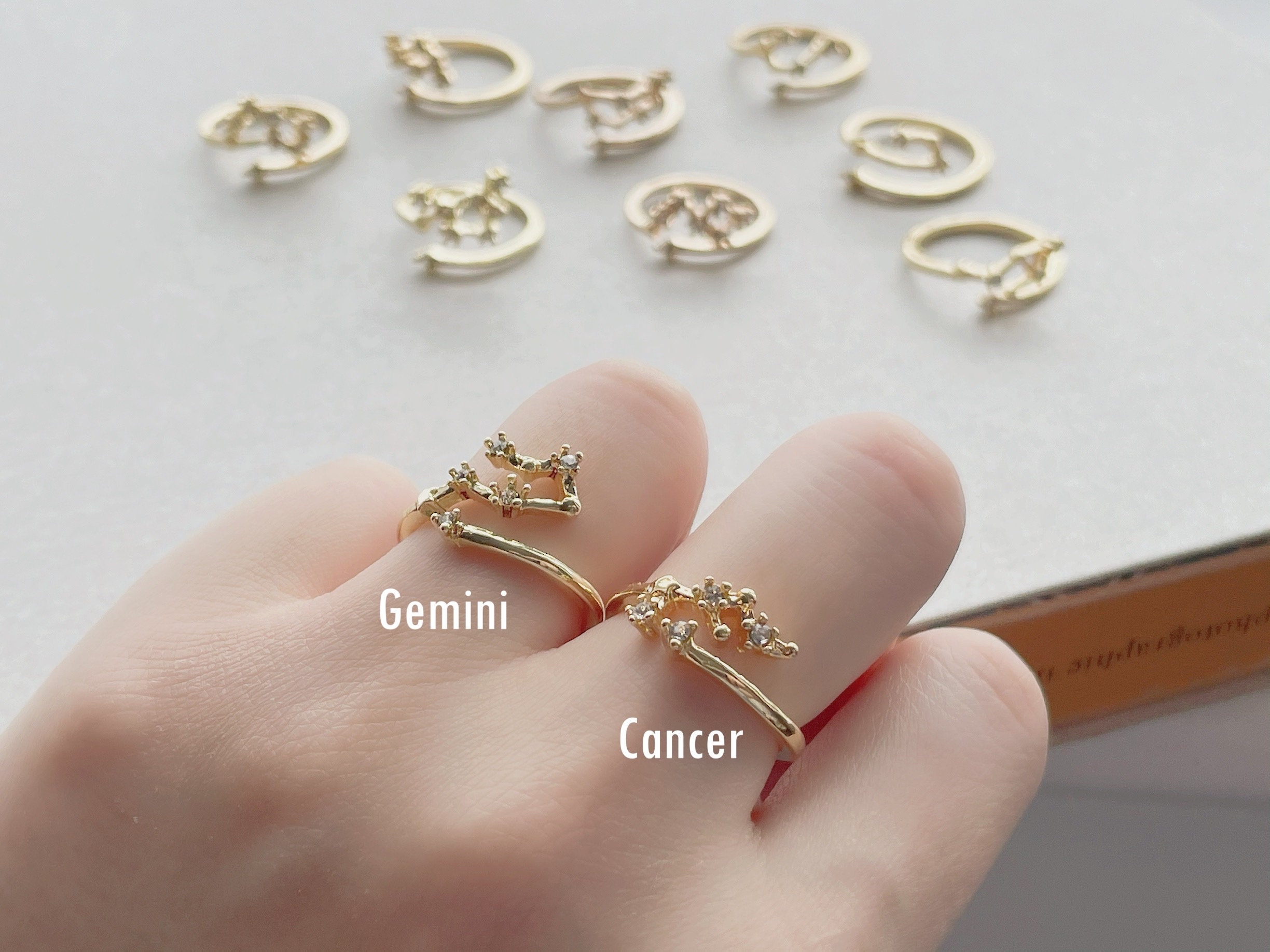 Star Sign Rings Zodiac Constellation Ring Constellation | Etsy UK