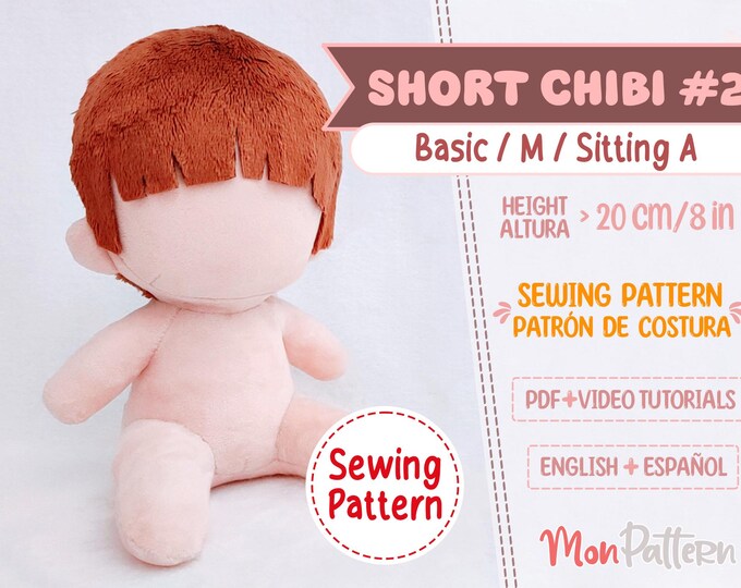 Chibi Human Doll Plush Sewing Pattern .pdf Tutorial With Removable ...