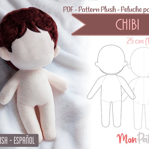 Plush Doll Pattern - Etsy