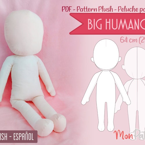 Human Doll/ Humanoid PDF Plush Pattern - Etsy