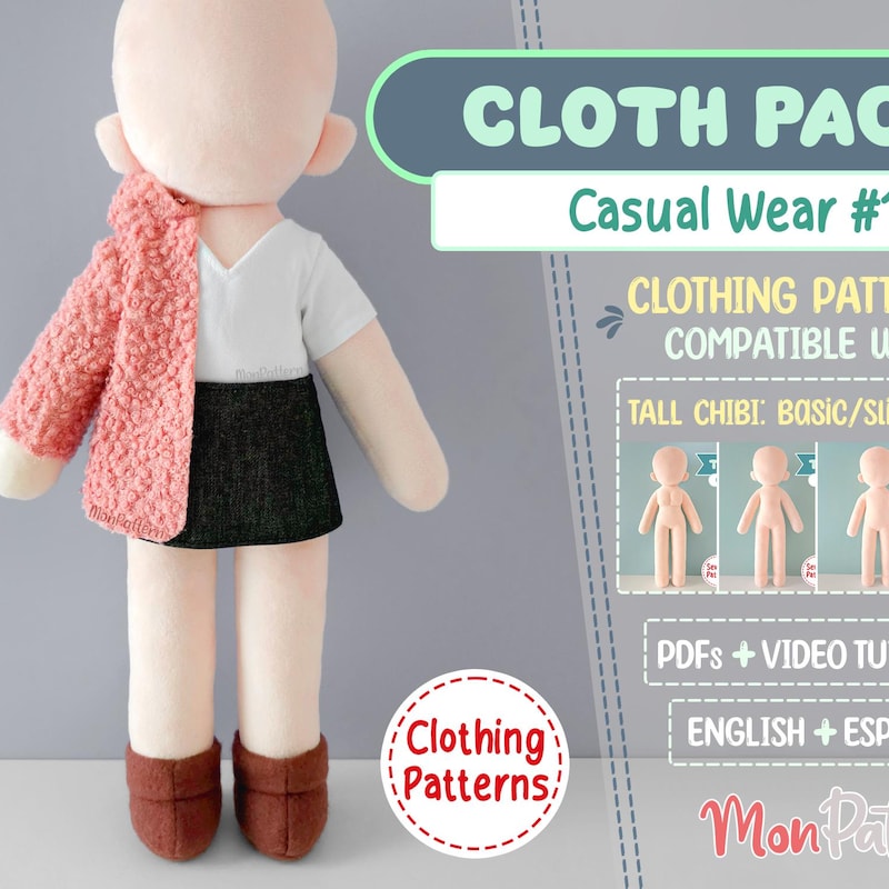 Cloth Doll Pattern - Etsy