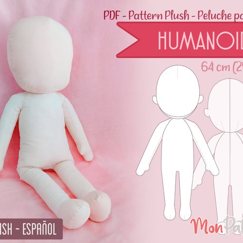 Human Doll/ Humanoid PDF Plush Pattern - Etsy