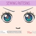 FACE 26 - Sewing Pattern - 5 SIZES - (digital English Instructions ...