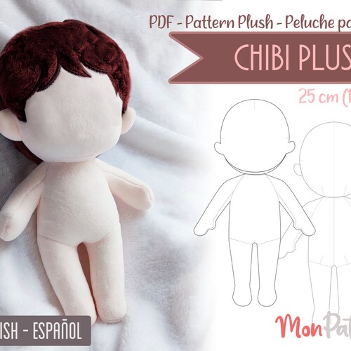 Planetplush Chibi Doll Minky Plush Pattern | Etsy