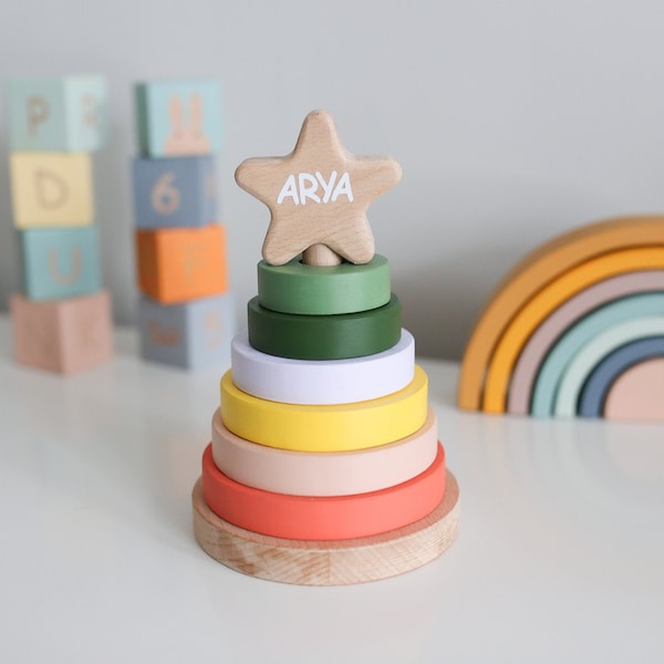 Wooden Stacking Toys - Etsy