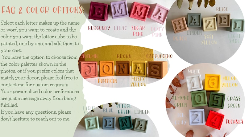 Personalized Baby Blocks, Alphabet Blocks, Baby Name Sign, Learning ...