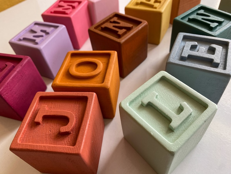 Personalized Baby Blocks, ABC for Kids Room , Baby Name Sign, Learning ...