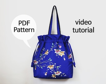 Easy Drawstring Bag PDF Sewing Pattern 4 Sizes Instant Download - Etsy