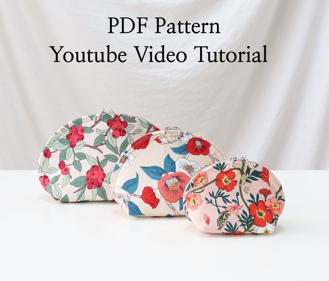 Dumpling Zipper Pouch PDF Pattern - Step-by-step Sewing Guide for ...