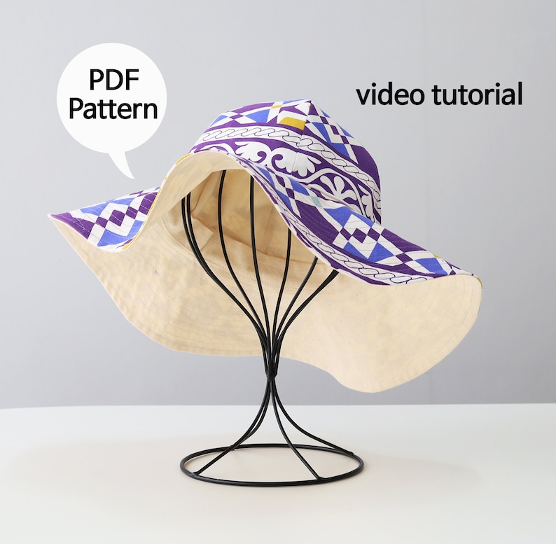 Sun Hat PDF Pattern Beach Hat Pattern PDF Sewing Pattern - Etsy UK