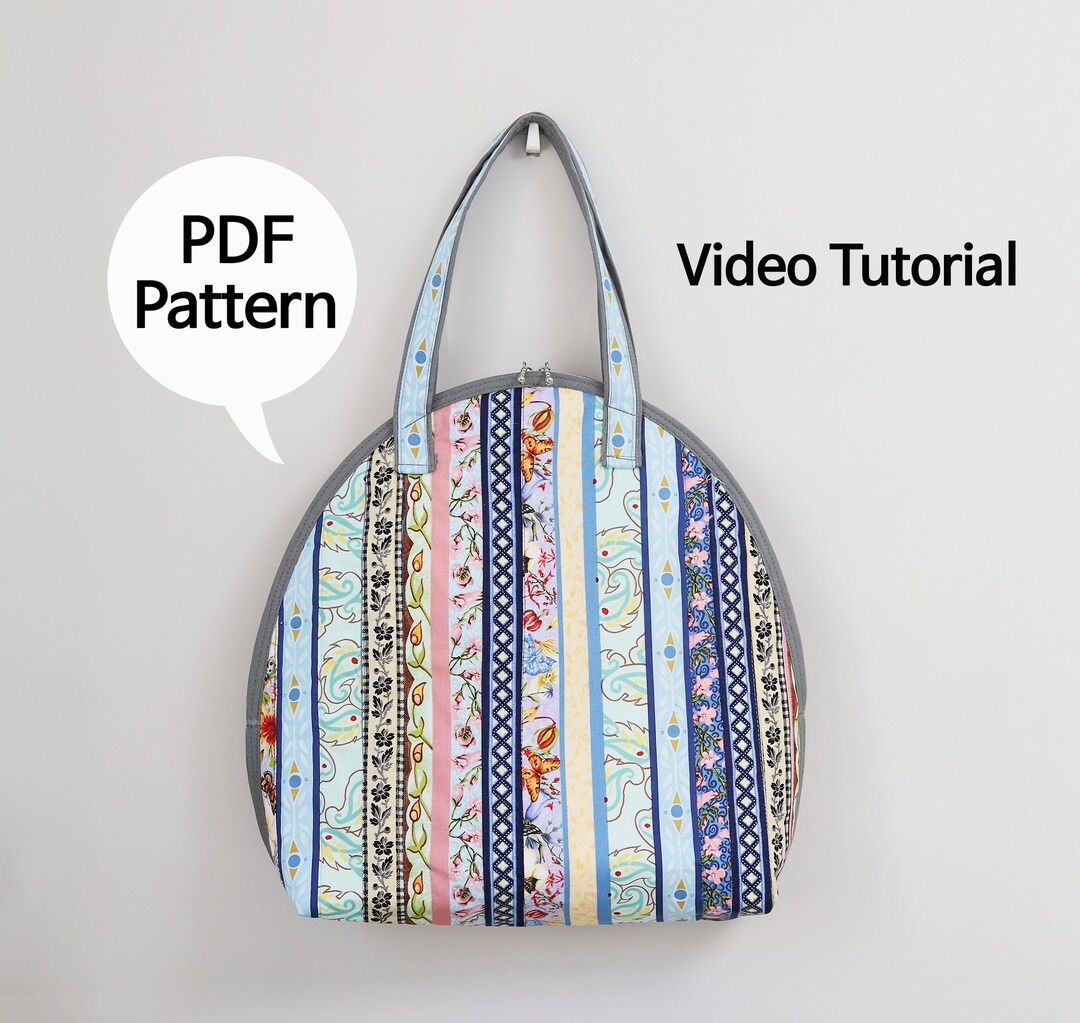 Tote Bag PDF Sewing Pattern, Bag Pattern, Sewing Pattern, Instant ...