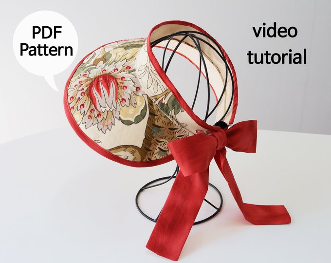 Linen Sun Visor Pdf Sewing Pattern, Wrap Visor, Tie up Visor, Sun Visor ...