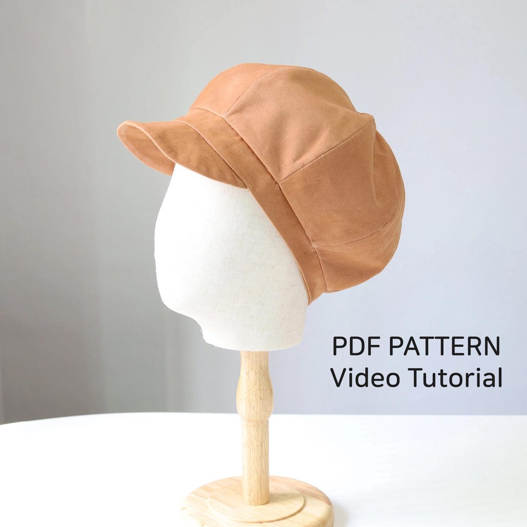 Newsboy Cap Sewing Pattern: DIY Tutorial, 7 Sizes (PDF Download) - Etsy