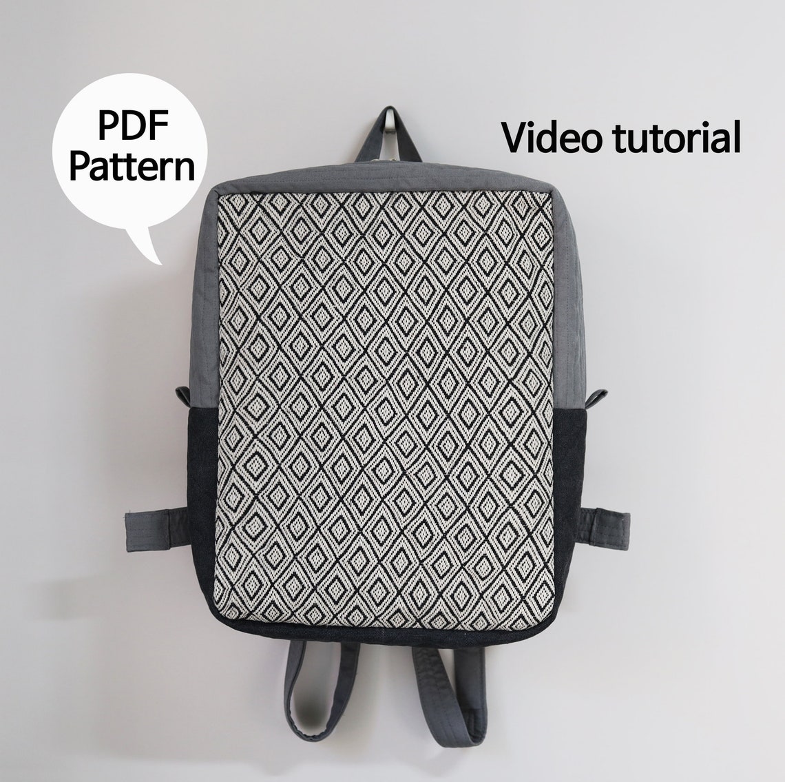 Backpack PDF Sewing Pattern Video Tutorial - Etsy