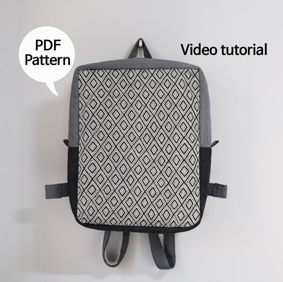 Backpack PDF Sewing Pattern Video Tutorial - Etsy