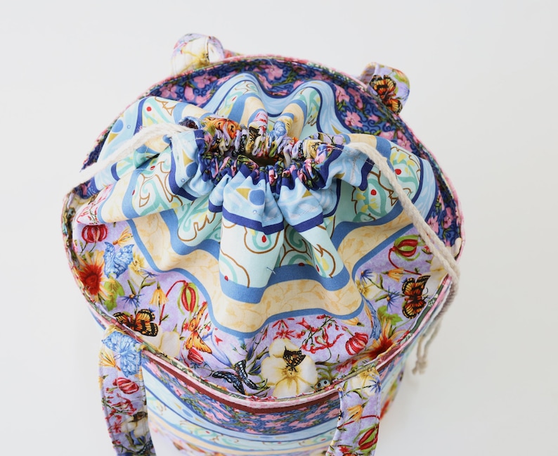 Project Bucket Bag Pattern Easy Bucket Bag Drawstring Bag | Etsy