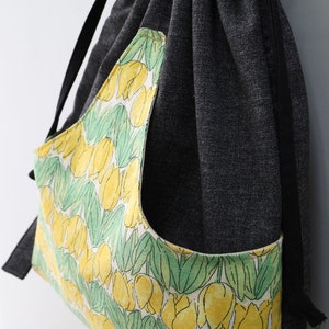 DIY Drawstring Backpack Pattern, Easy Sewing Tutorial, Instant Download ...