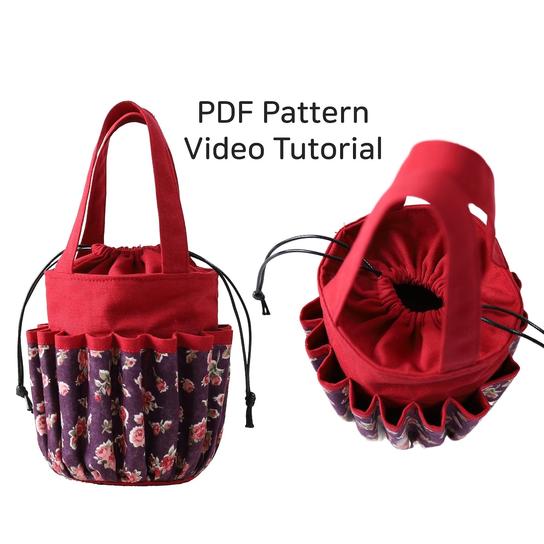 DIY Bucket Bag Sewing Pattern: Craft Tool Organizer (PDF Pattern) - Etsy