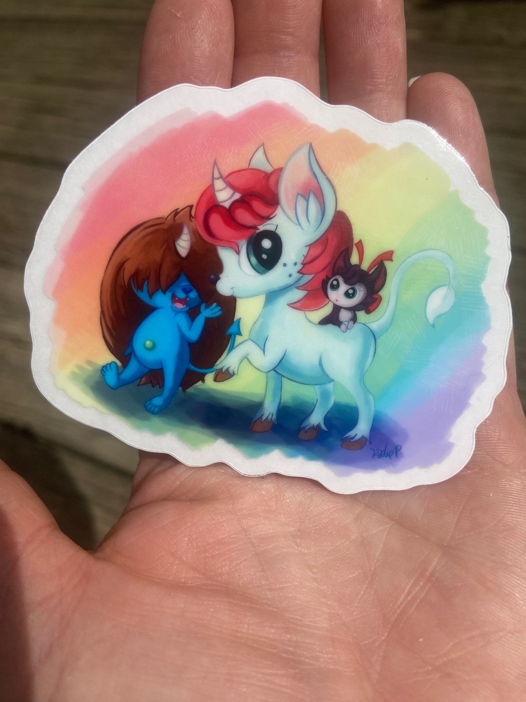 Unico and Friends Sticker - Etsy
