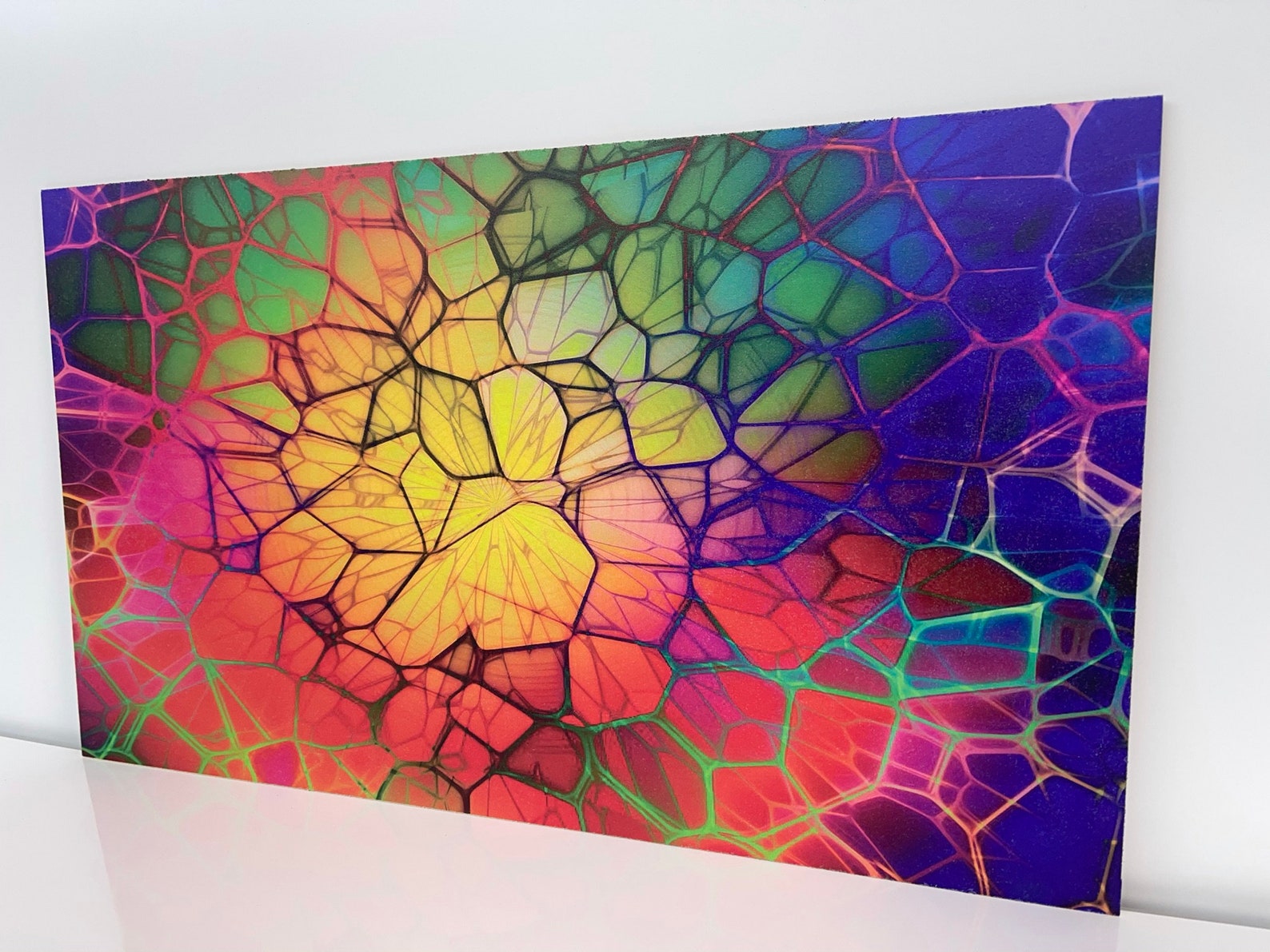 Bright Colored Geometric Pattern MDF Draftboard Laser Cutting | Etsy