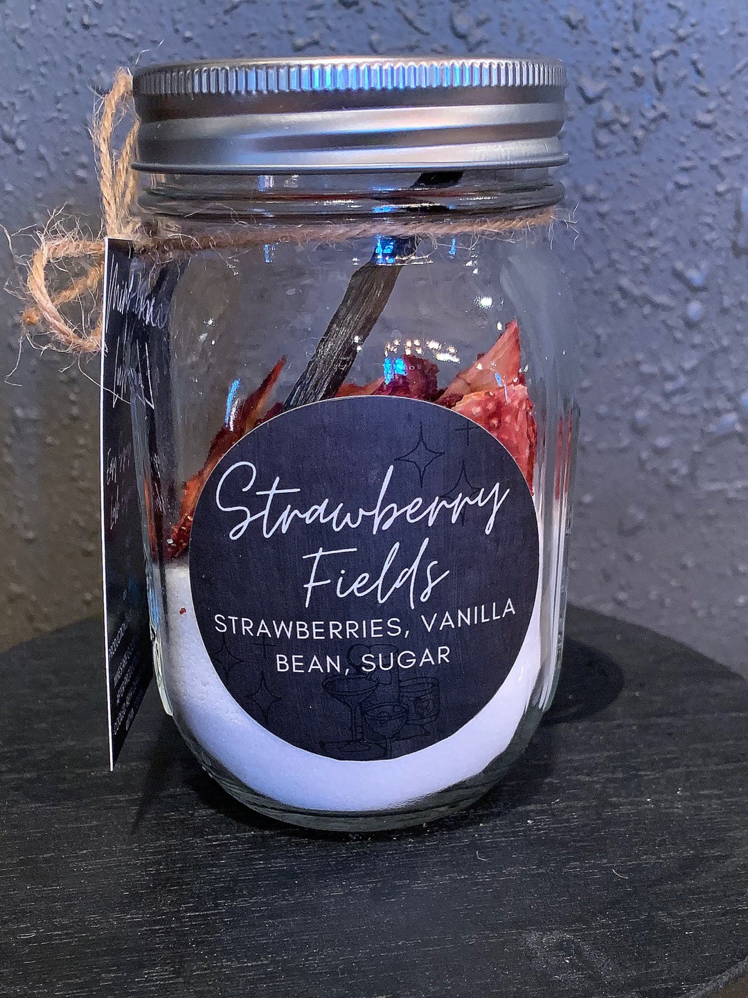 Dehydrated Strawberry Fields Simple Syrup Mix - Mini Bar Lush - Etsy