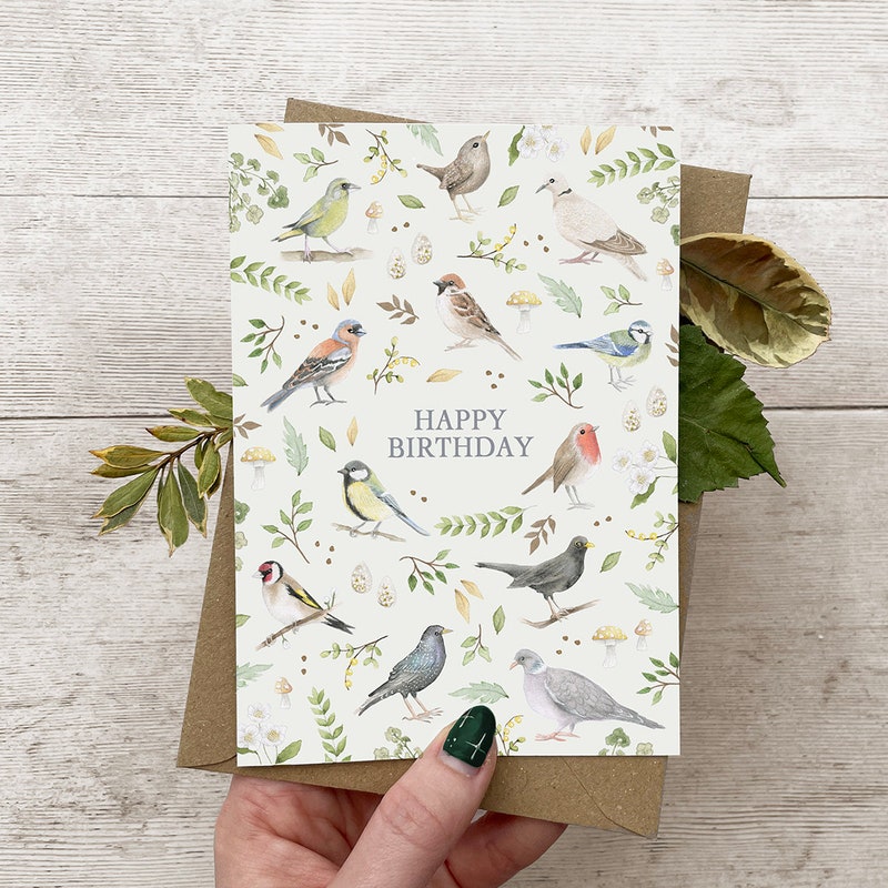 Bird Birthday Card - Etsy