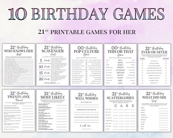 21st Birthday Activities - Etsy