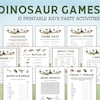 Printable Dinosaur Bingo: Paleontology Party Game (digital Download) - Etsy