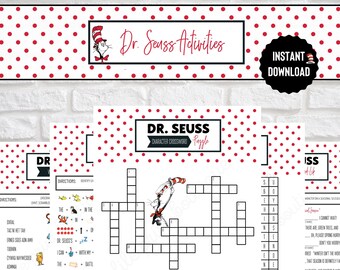 Dr Seuss Word Scrambles - Etsy