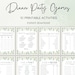 Dinner Party Games Printable, Dinner Party Activities, Minimalist Party ...