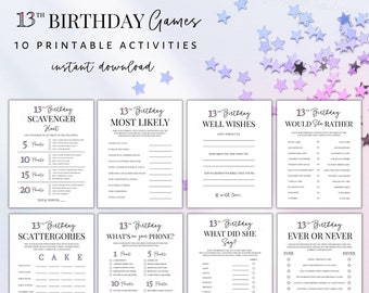 21st Birthday Printable Games, 21st Birthday Scavenger Hunt, 21st ...