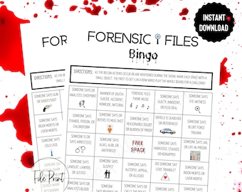 True Crime Bingo - Etsy